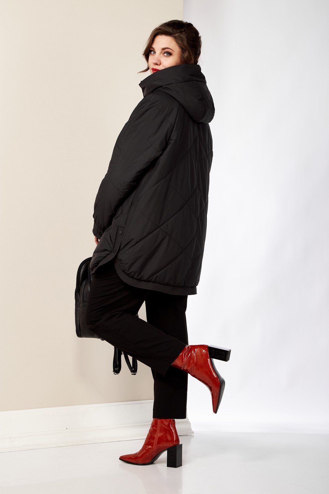 Куртка 2138 черный Shetti купить в интернет магазине Велесмода